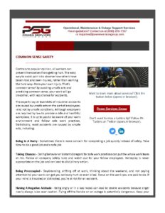 Common Sense Safety Turbine Tip | Power Services Group